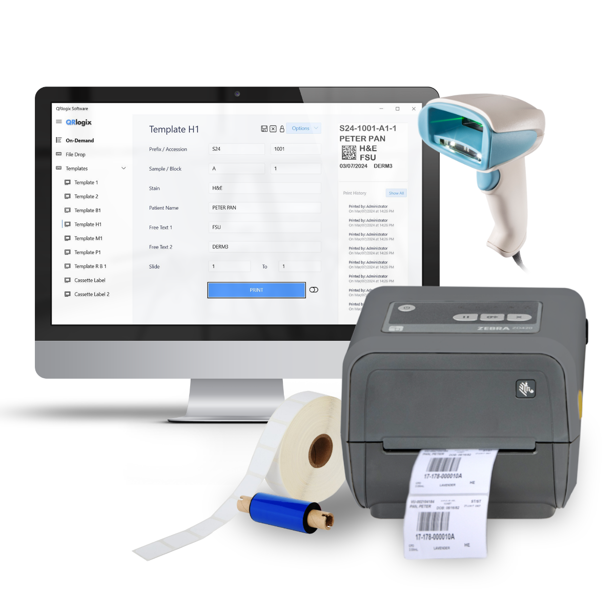 Zebra Laboratory Printer Packages